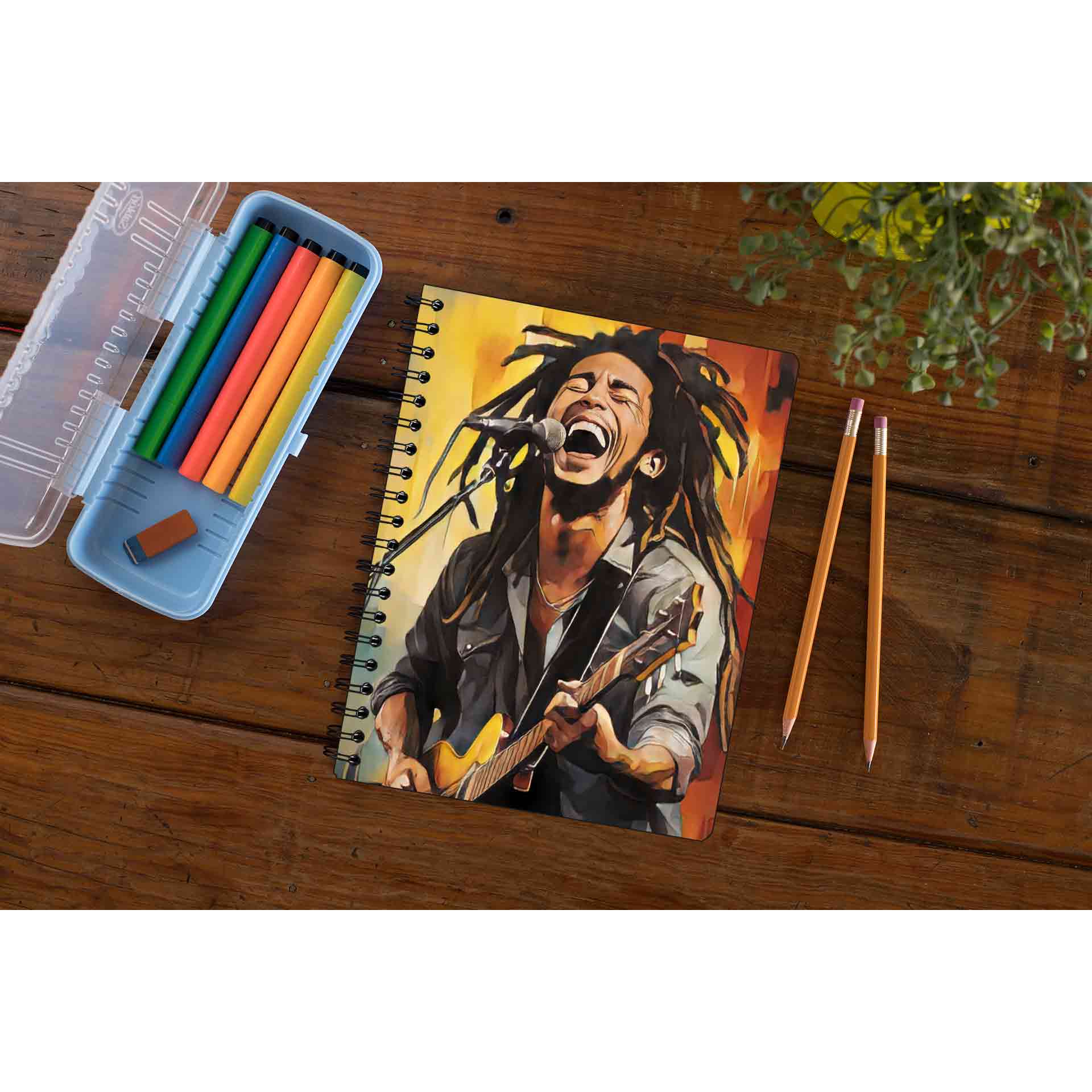 Buy Bob Marley Notebook - Fan Art at Rs. 50 OFF 🤑 – The Banyan Tee