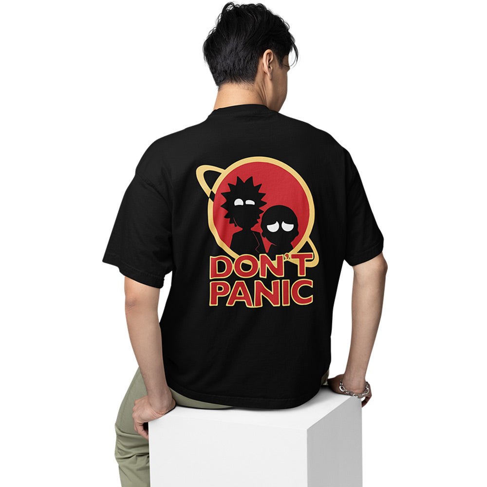 Buy Rick and Morty Oversized T shirt - Don't Panic – The Banyan Tee