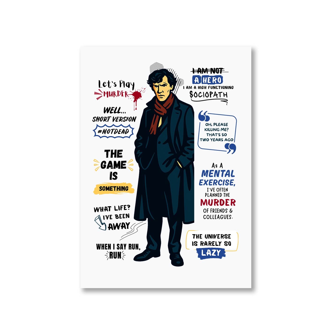 Buy Sherlock Poster - Mind Palace at Rs. 50 OFF 🤑 – The Banyan Tee