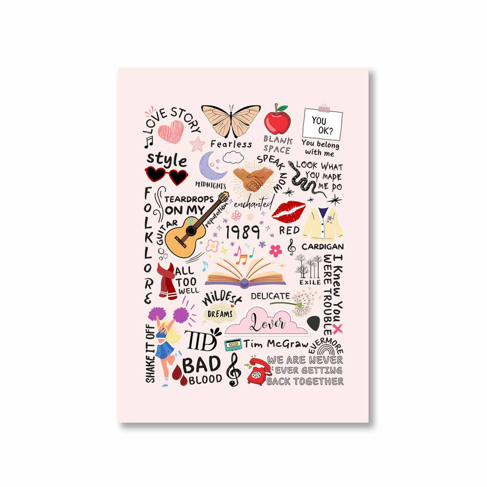 Buy Taylor Swift Poster - Tay's Doodle at Rs. 50 OFF 🤑 – The Banyan Tee