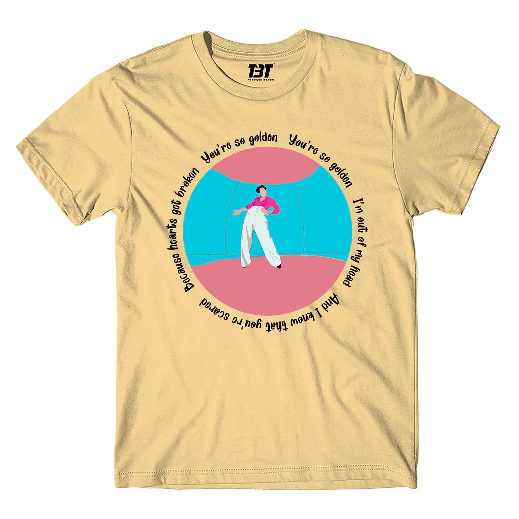 Buy Harry Styles T shirt - Golden at Rs. 50 OFF 🤑 – The Banyan Tee