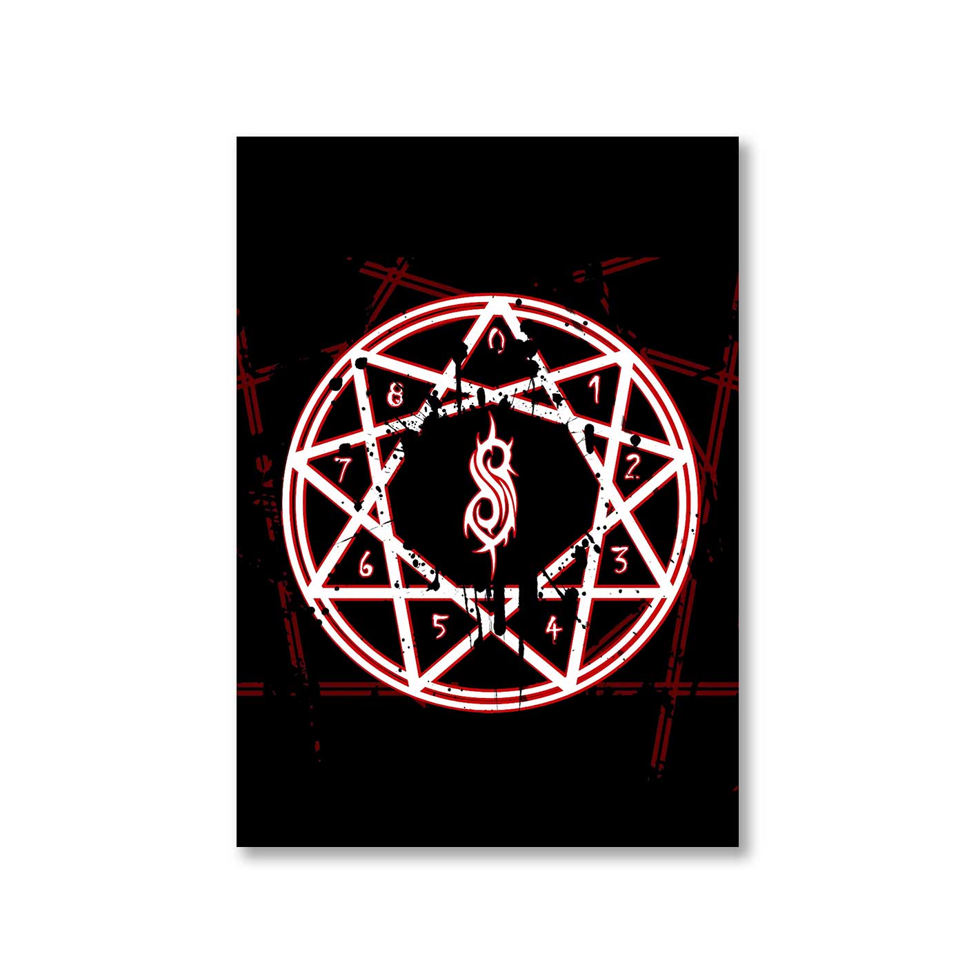 Buy Slipknot Poster - Nonagram at Rs. 50 OFF 🤑 – The Banyan Tee