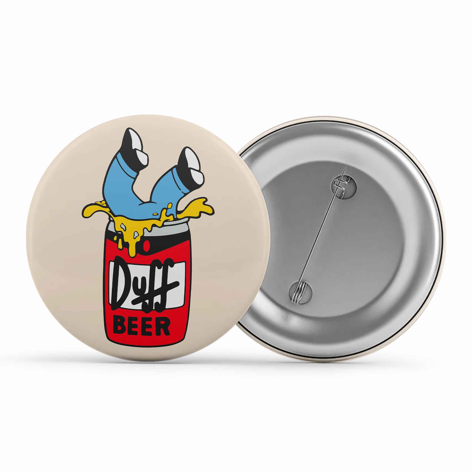 Buy The Simpsons Badge - Duff Beer at Rs. 50 OFF 🤑 – The Banyan Tee