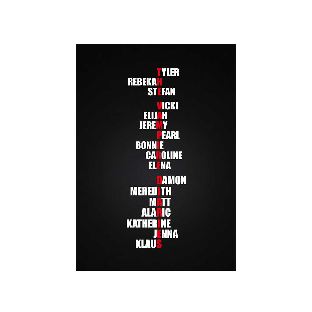 TV Show Posters by The Banyan Tee – tagged "The Vampire Diaries"